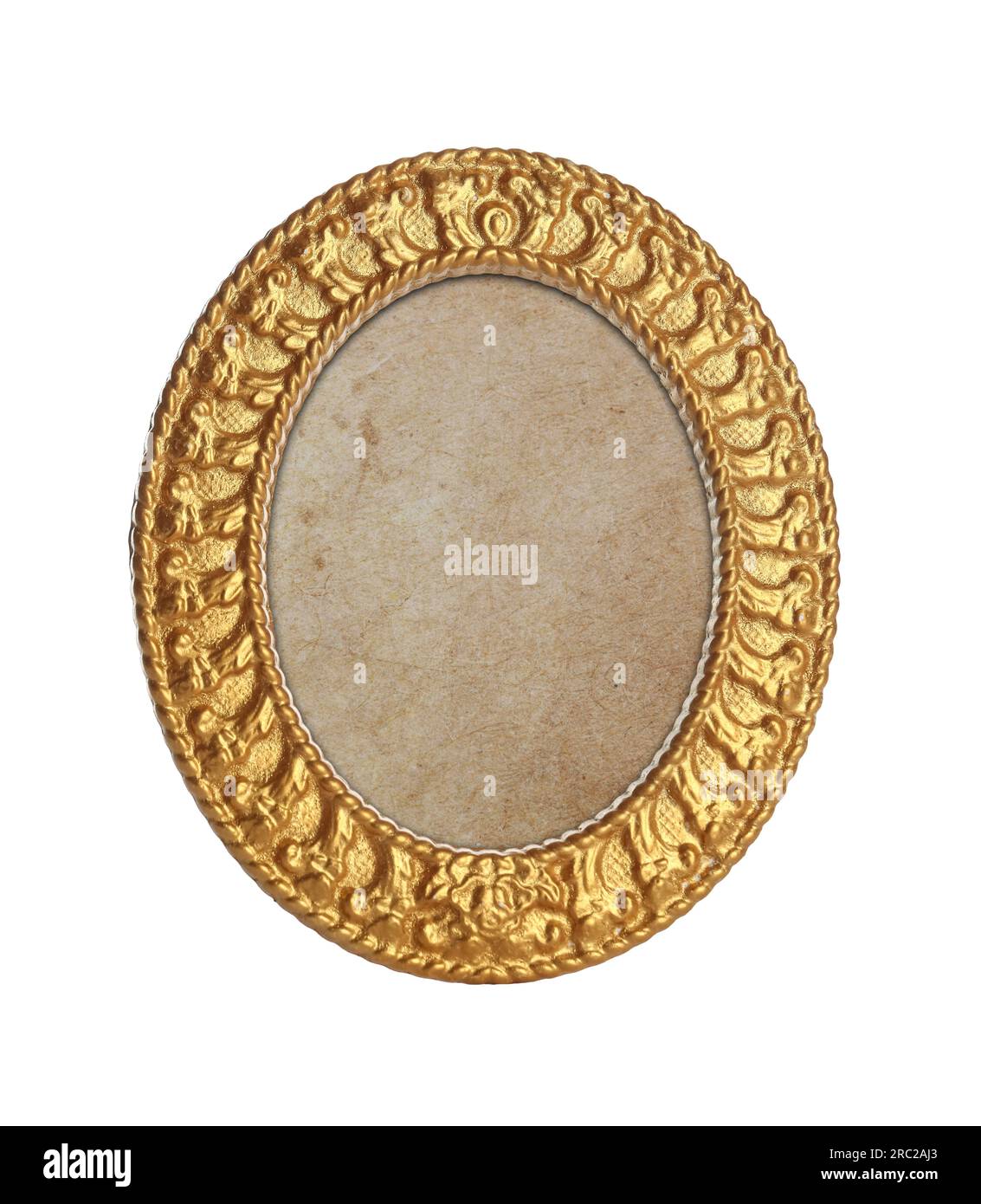 Beautiful empty vintage frame isolated on white Stock Photo - Alamy