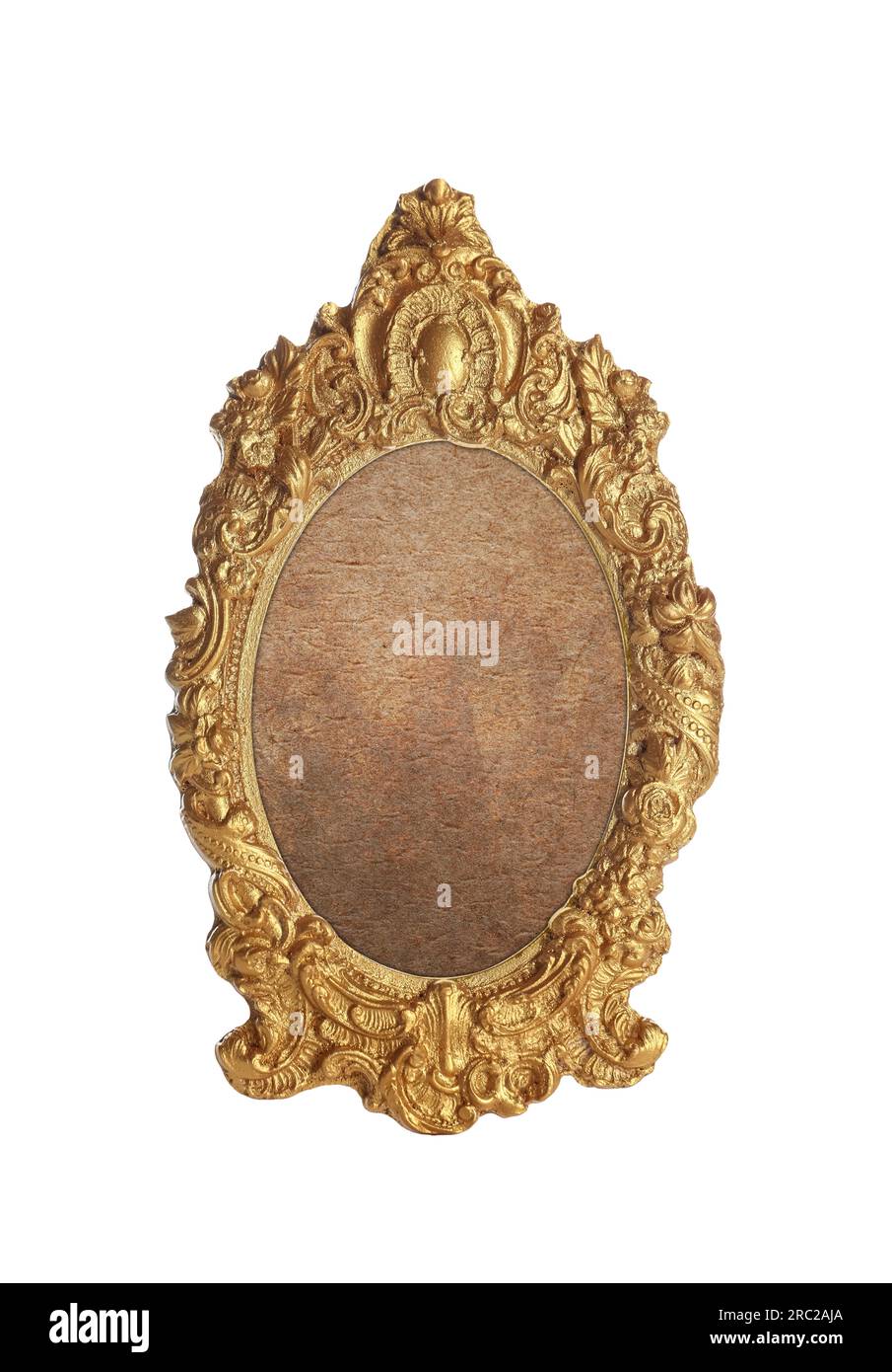 Beautiful empty vintage frame isolated on white Stock Photo - Alamy