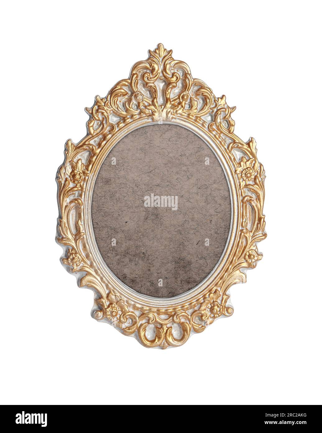 Beautiful empty vintage frame isolated on white Stock Photo - Alamy