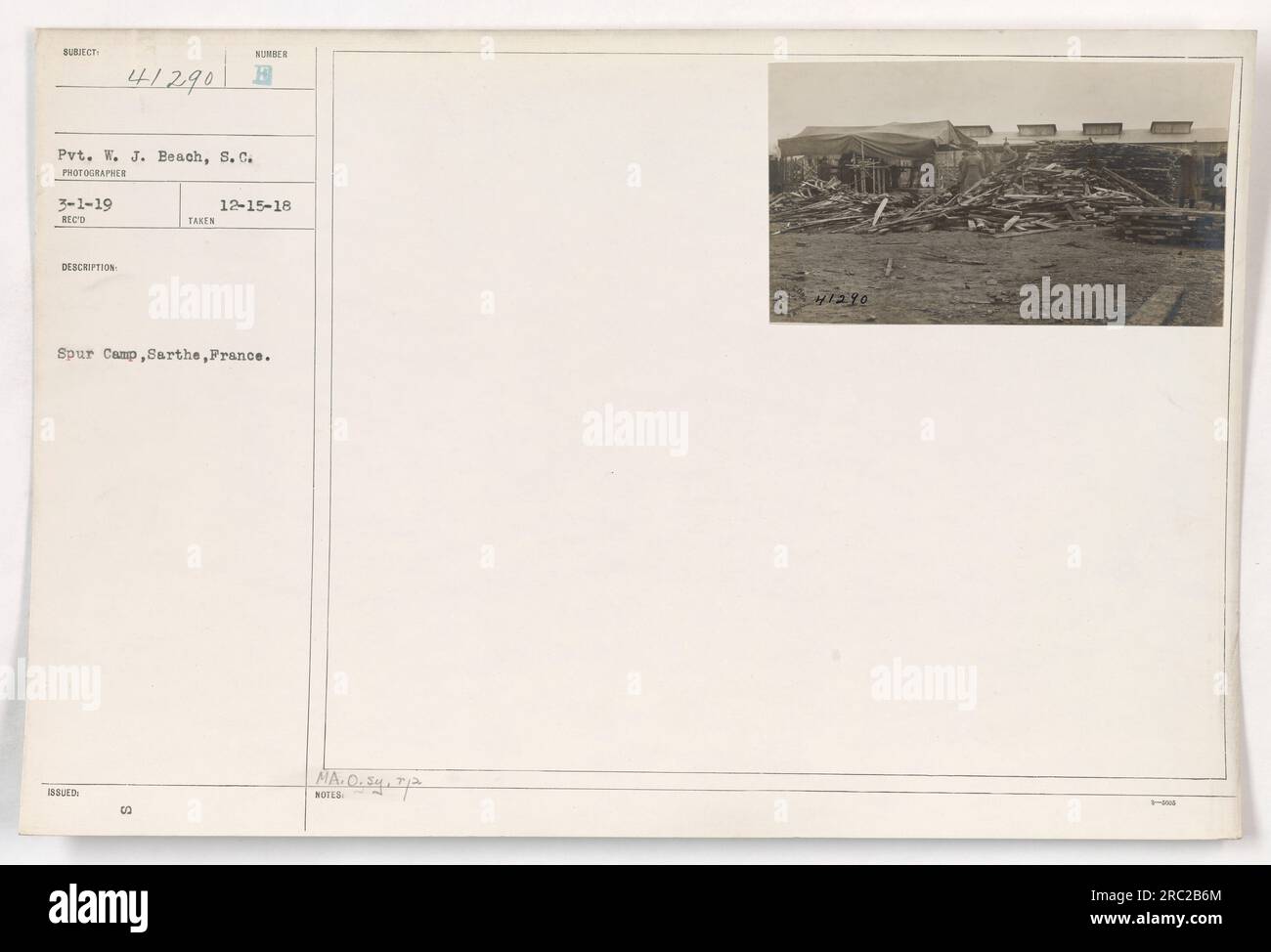 Pvt. W. J. Beach, a soldier from the Signal Corps, is pictured at Spur ...