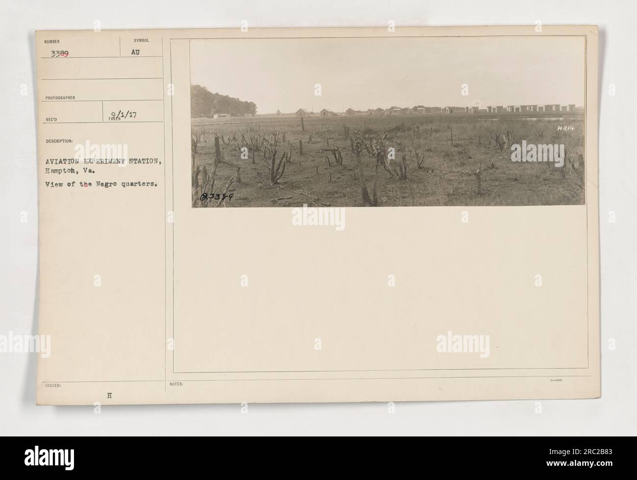 Image taken on 9/1/1917 at Aviation Experiment Station in Hampton, VA ...