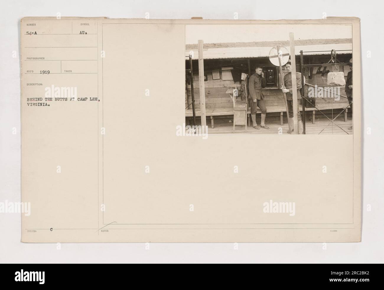 Soldiers at Camp Lee, Virginia taking cover and practicing shooting ...