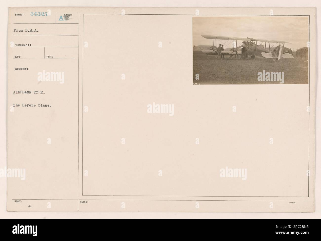 A Lepere plane, specifically the BURIT 54325 model, is captured in this ...