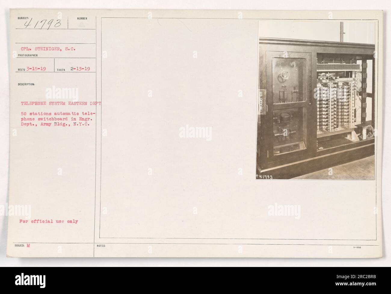 New war dept switchboard hi-res stock photography and images - Alamy