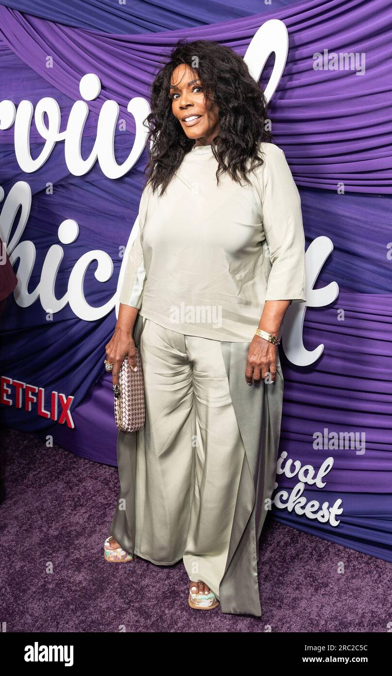 New York, USA. 11th July, 2023. Phynjuar aka Penwah attends New York premiere of Netflix's ...