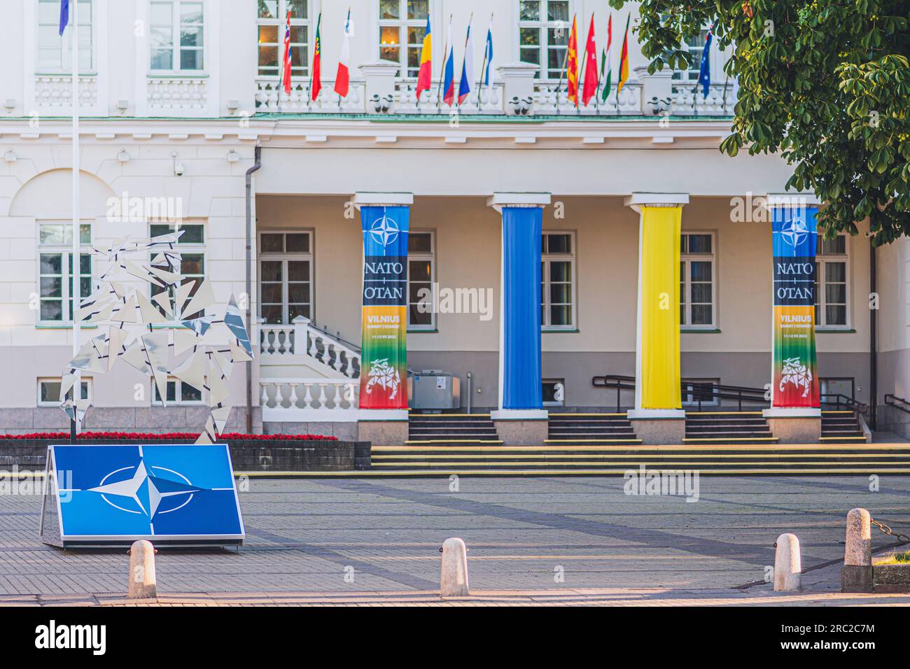 Flag sweden and flag nato nato summit hi-res stock photography and ...