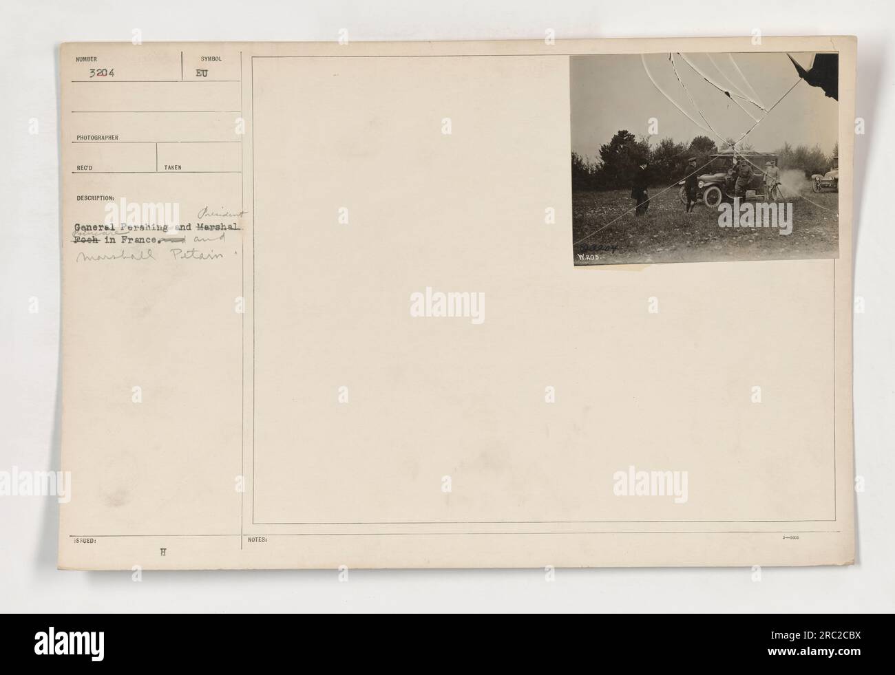 General Pershing and President Poincare in France, and Marshall Petain ...
