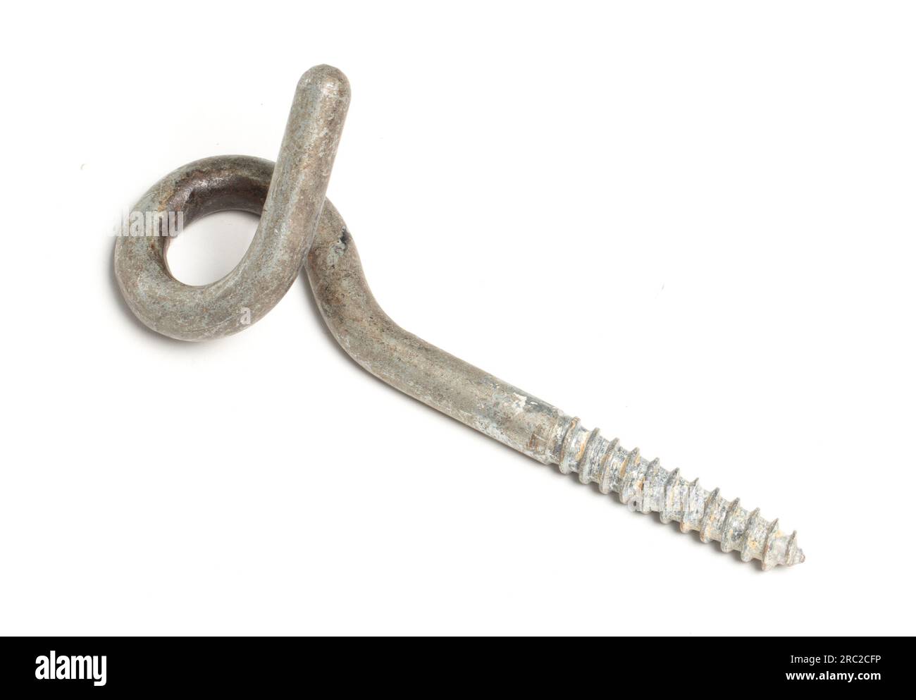 Hook for hanging something in the ceiling, close-up, isolated Stock ...