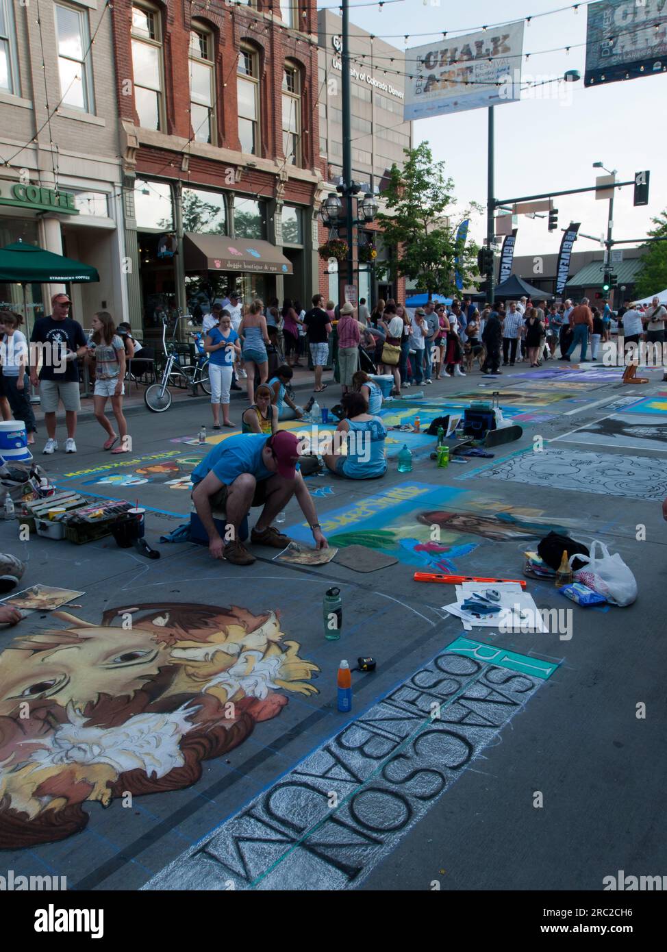 Chalk Art Festival Stock Photo - Alamy