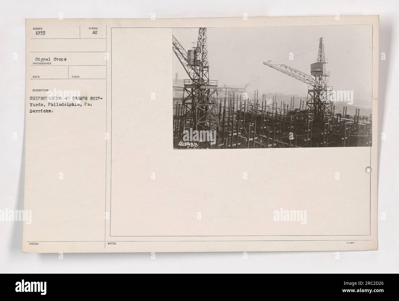 Construction underway at Cramp's Shipyards in Philadelphia ...