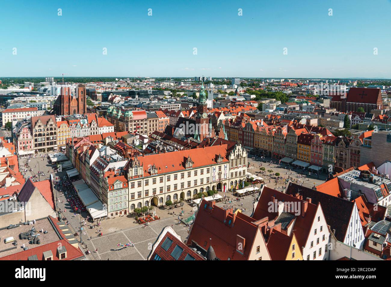 Old town market square and st elizabeth church hi-res stock photography ...