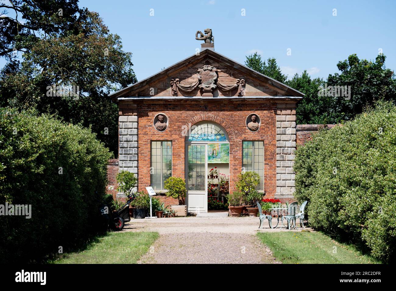 The Orangery, Castle Bromwich Hall Gardens, West Midlands, England, UK ...