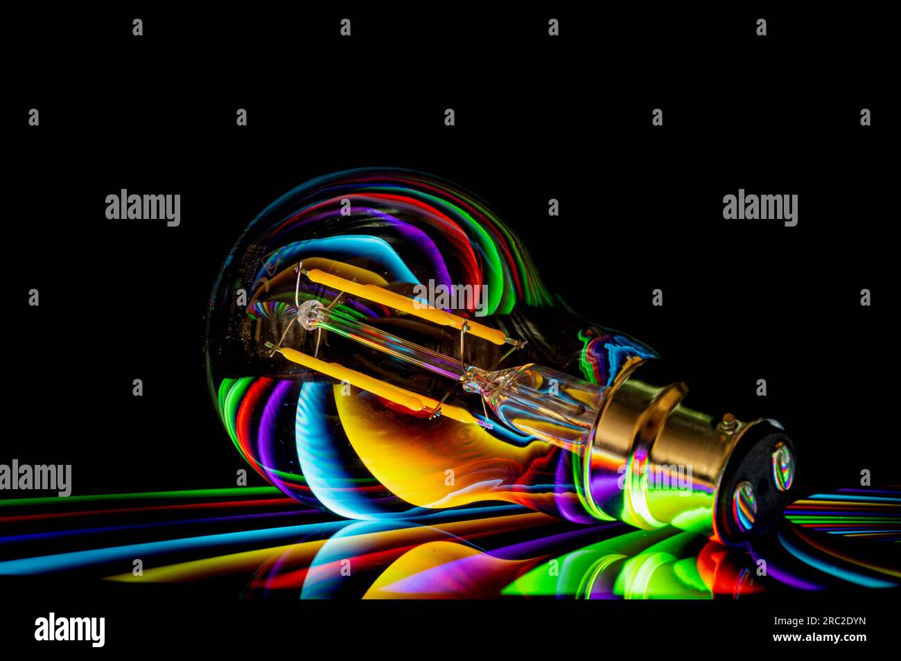 Rainbow light bulb hi-res stock photography and images - Alamy