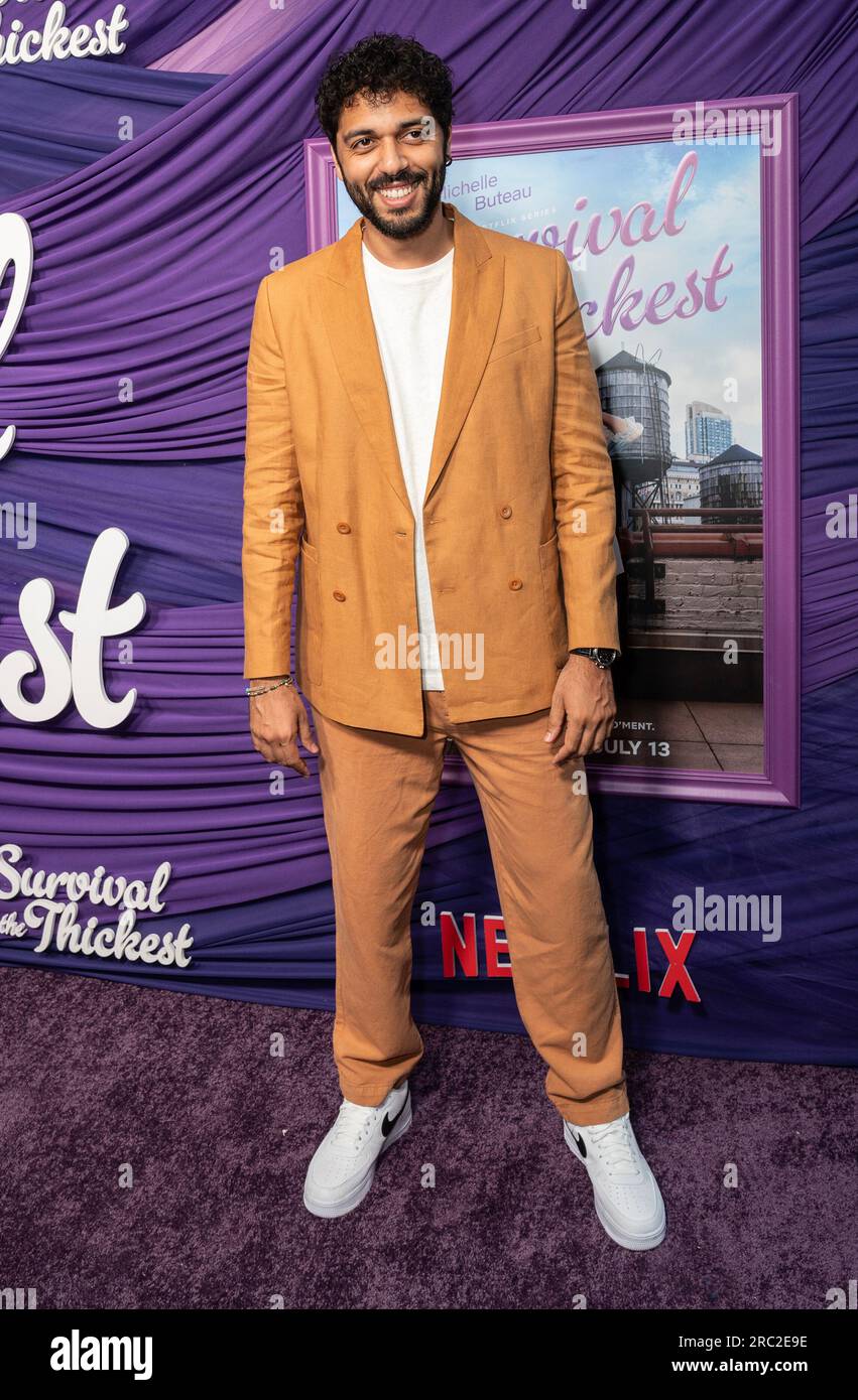 New York, USA. 11th July, 2023. Marouane Zotti attends New York premiere of Netflix's "Survival ...