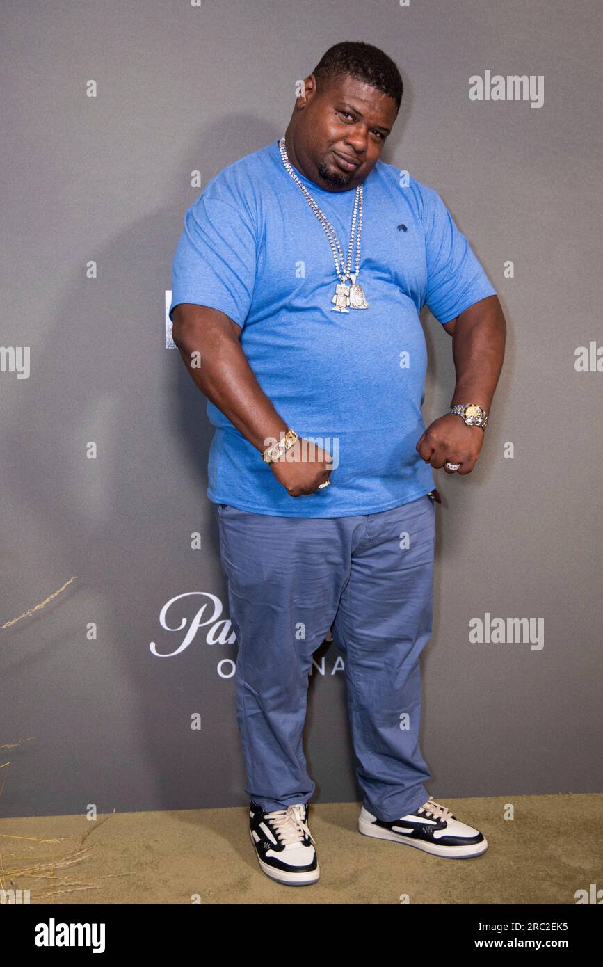 Big Narstie poses for photographers upon arrival at the premiere of the ...