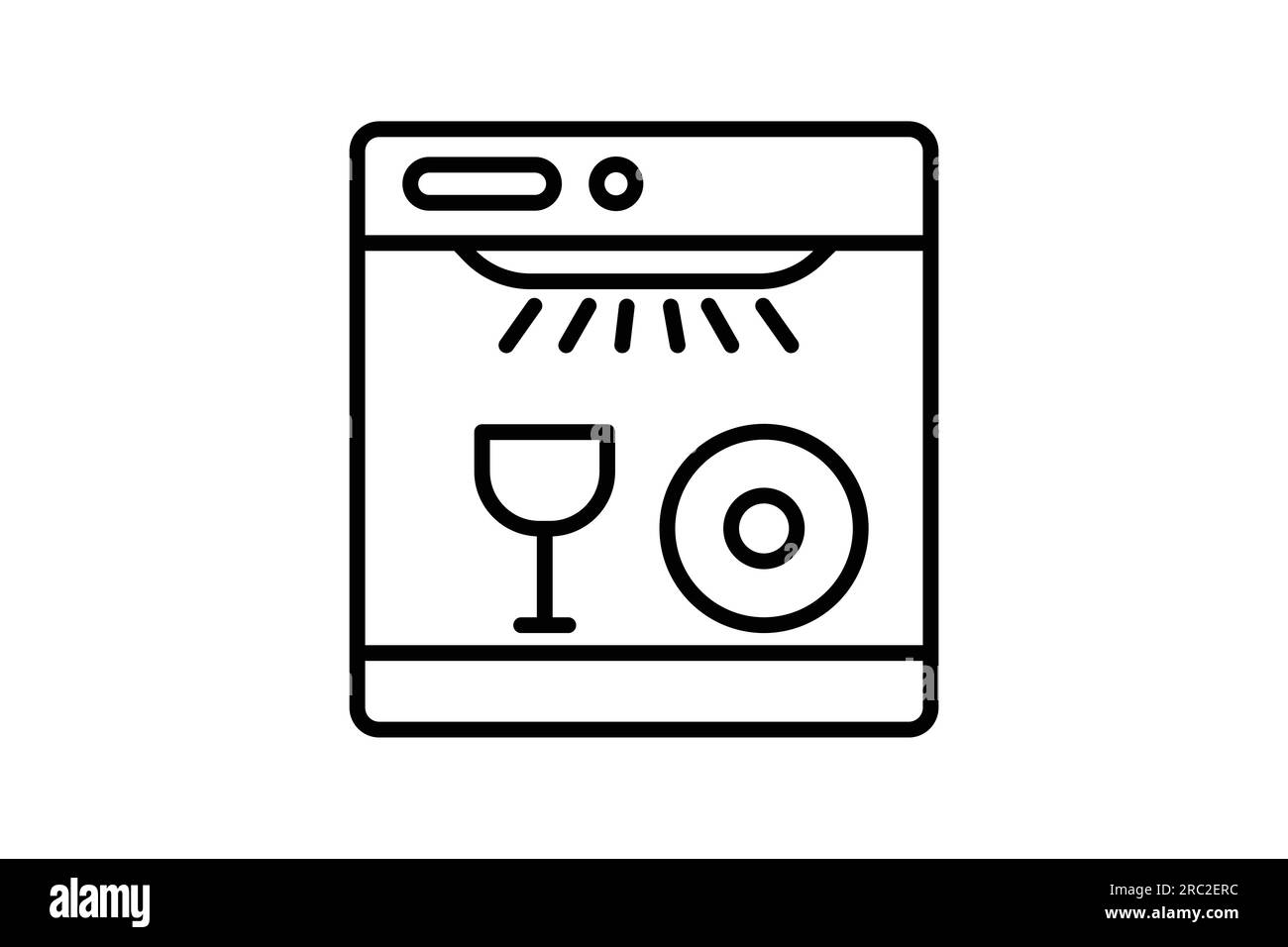 Dishwasher icon Stock Vector Images - Alamy