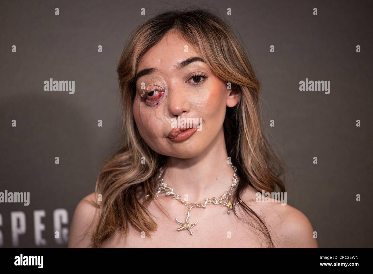 Nikki Lilly poses for photographers upon arrival at the premiere of the ...