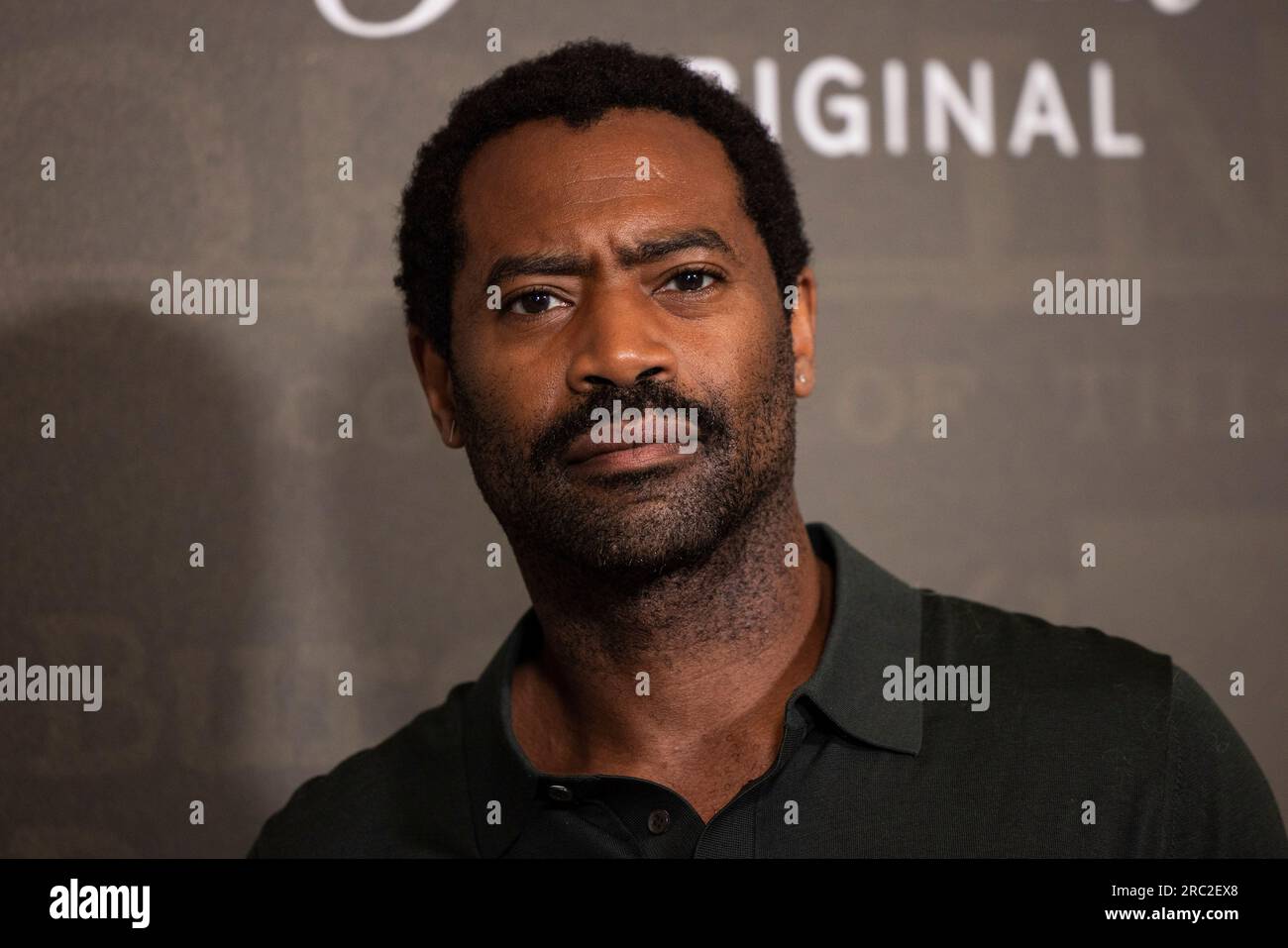 Nicholas Pinnock poses for photographers upon arrival at the premiere ...