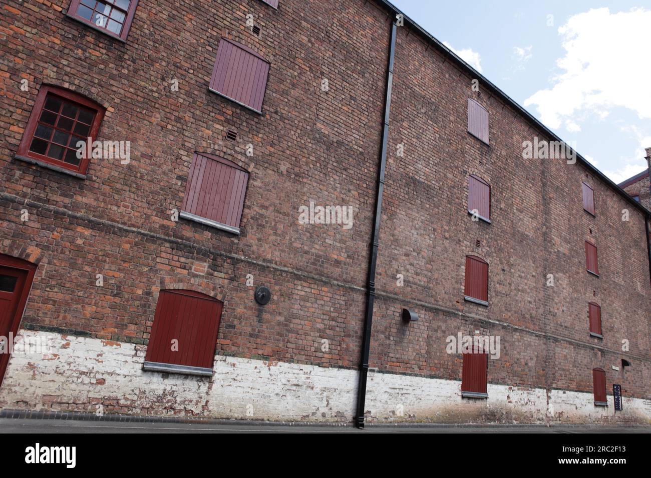 External elevation of the recent restoration of Shrewsbury Flaxmill ...