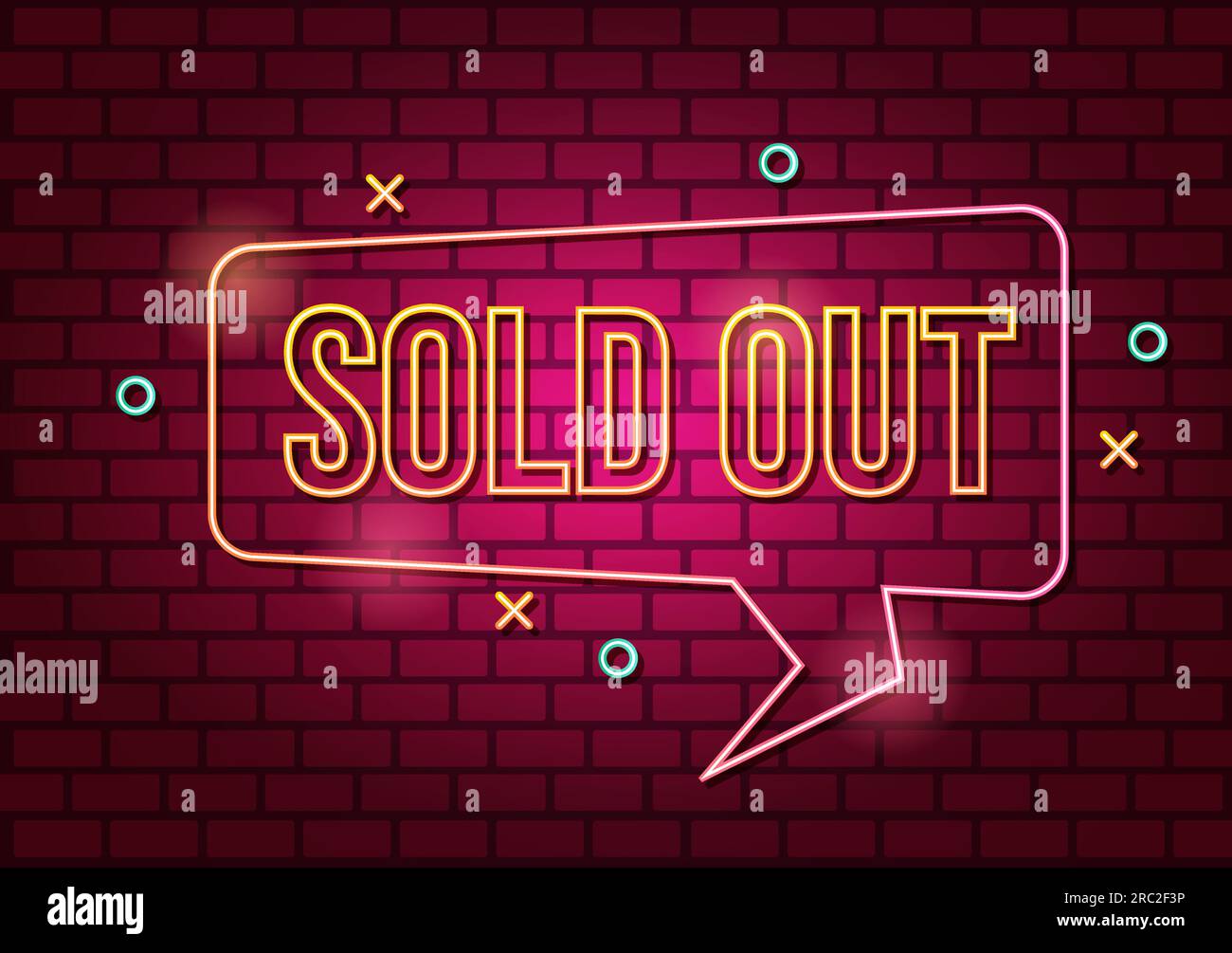 Sold Out Vector Illustration with Shopping Message or Special Offer ...