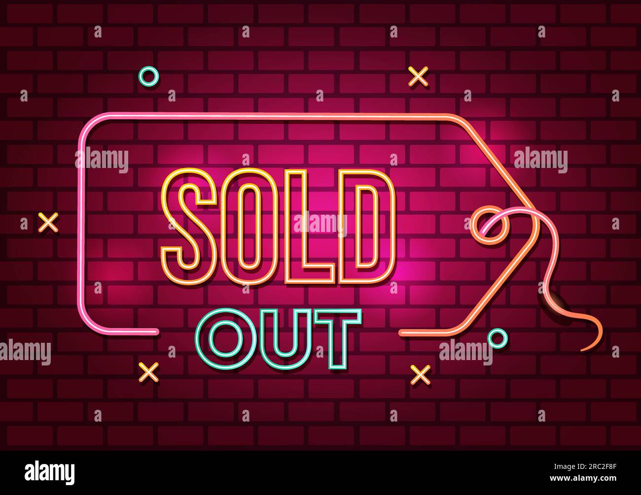 Sold Out Vector Illustration with Shopping Message or Special Offer ...