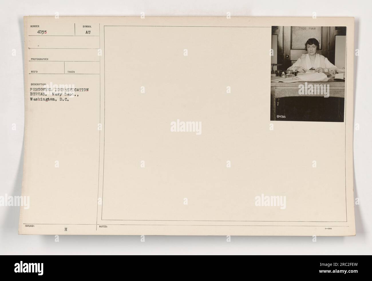 Personnel identification bureau hi-res stock photography and images - Alamy