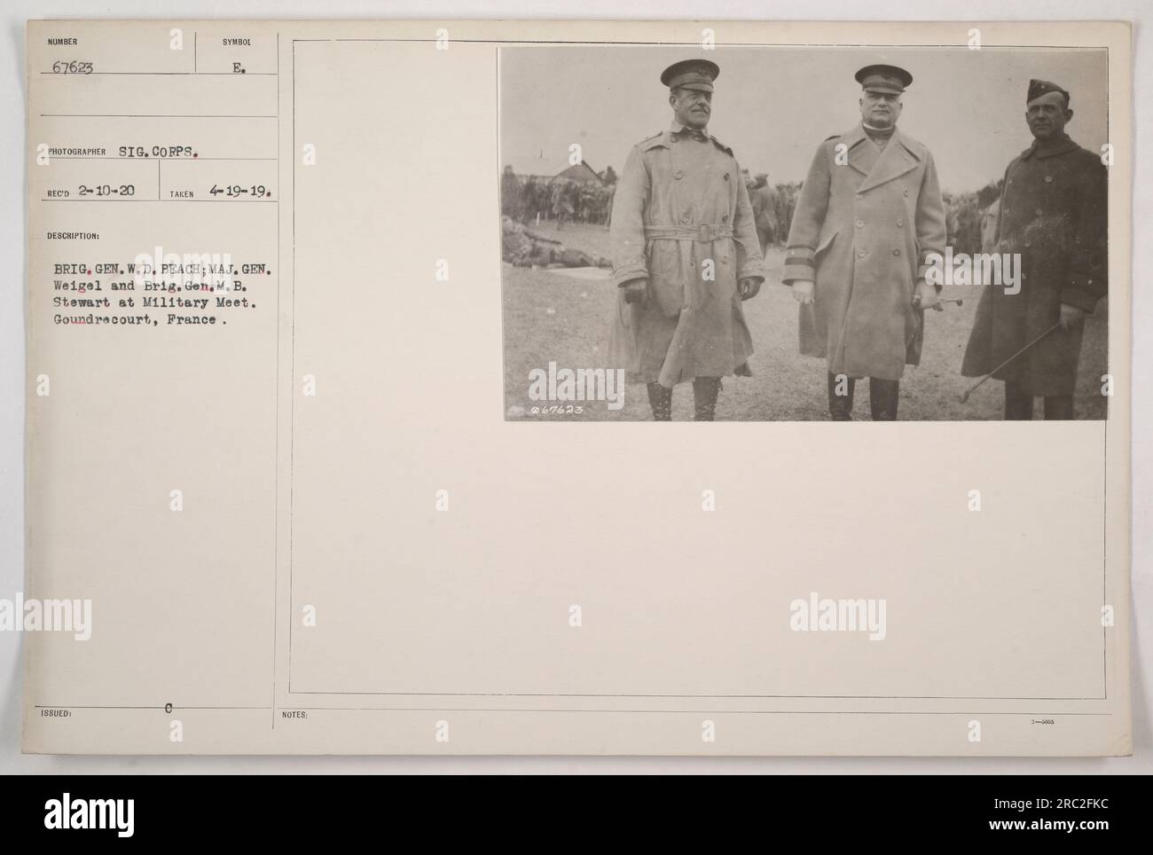 This photograph was taken on April 19th, 1919, at a military meet in ...