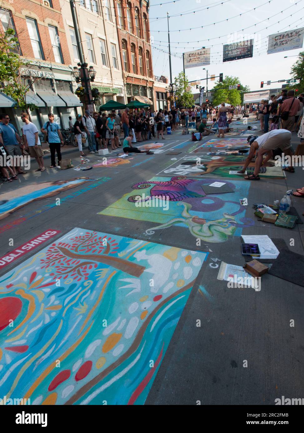 Chalk Art Festival Stock Photo - Alamy