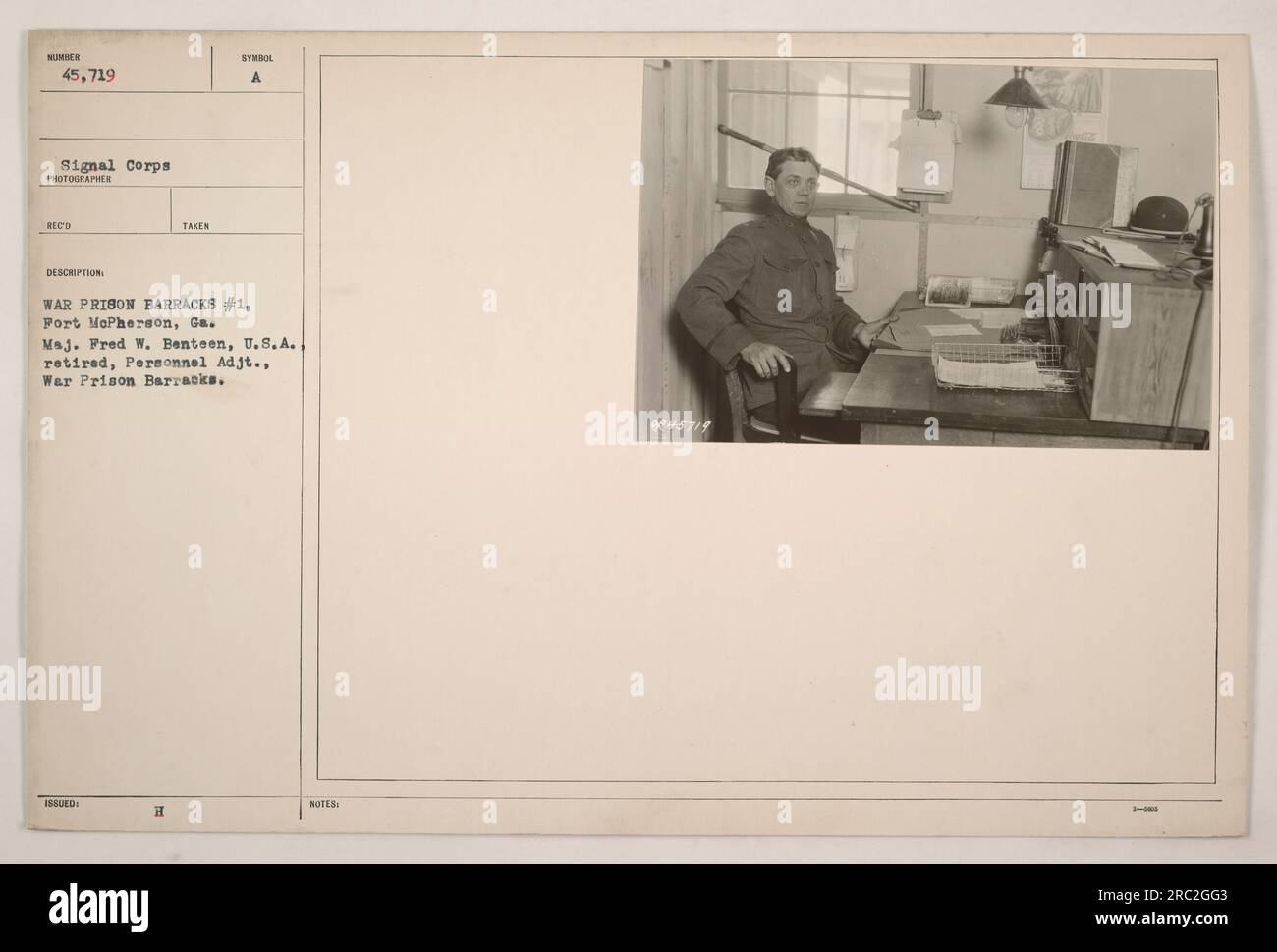 Interior of War Prison Barracks #1 at Fort McPherson, Georgia. The ...
