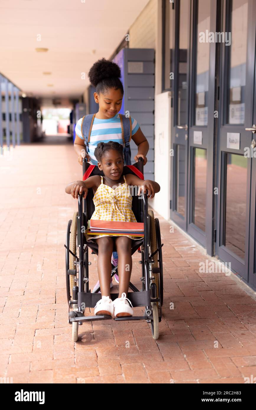 Child In Wheelchair In School