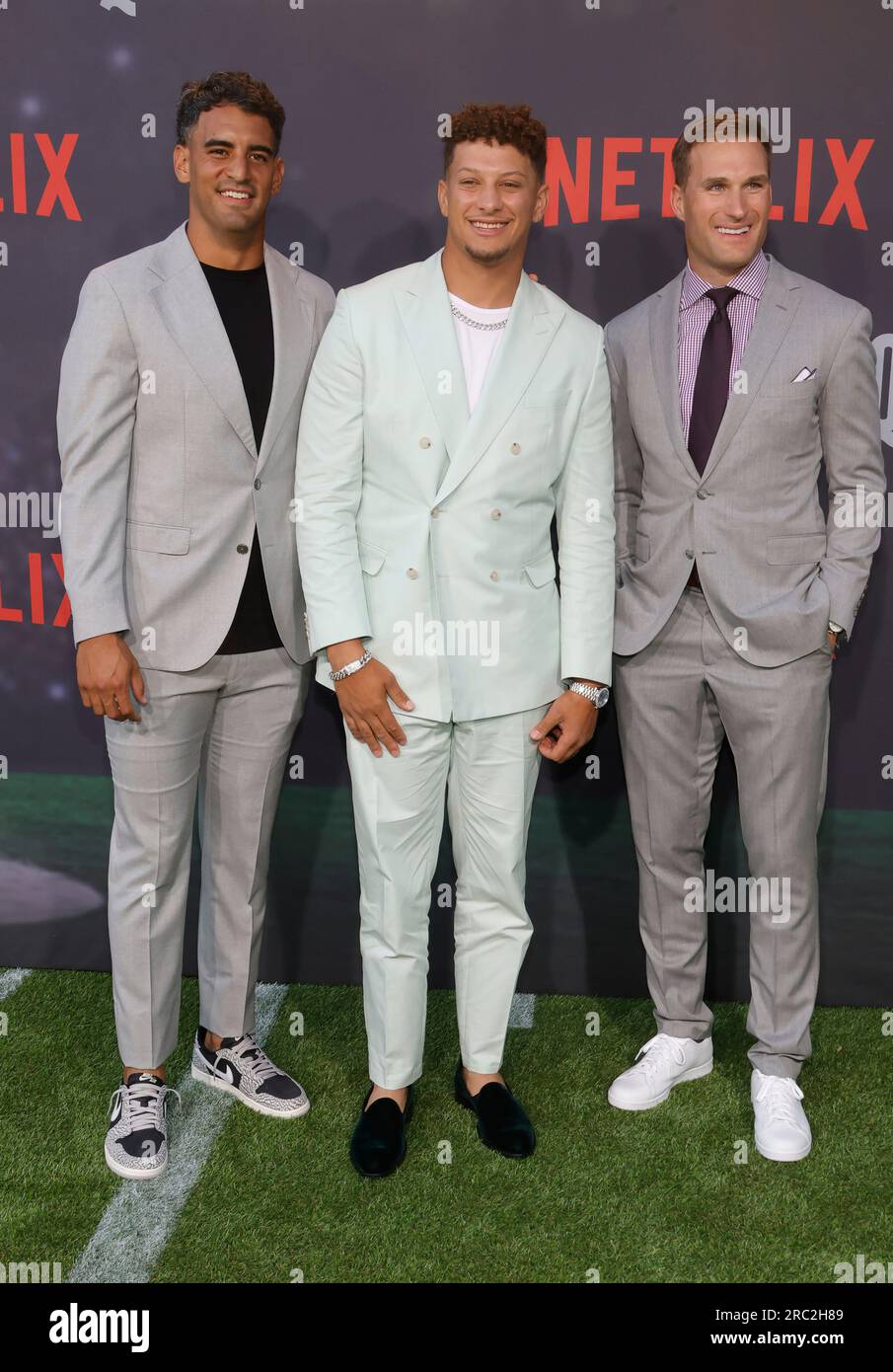 Hollywood, California, USA. 11th July, 2023. Marcus Mariota, Patrick ...