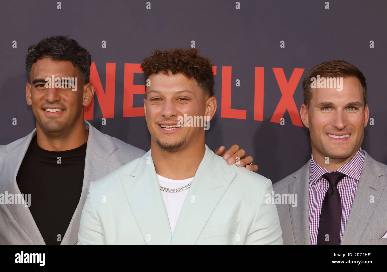 Hollywood, California, USA. 11th July, 2023. Marcus Mariota, Patrick ...