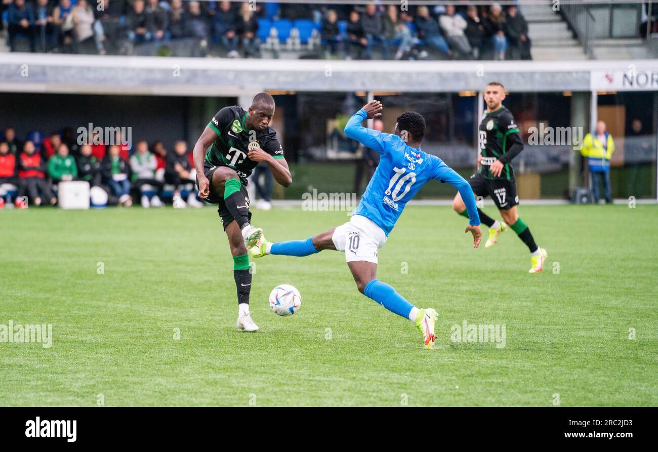 Klaksvik, Faroe Islands. 11th July, 2023. Ibrahim Cisse (27) of Ibrahim ...