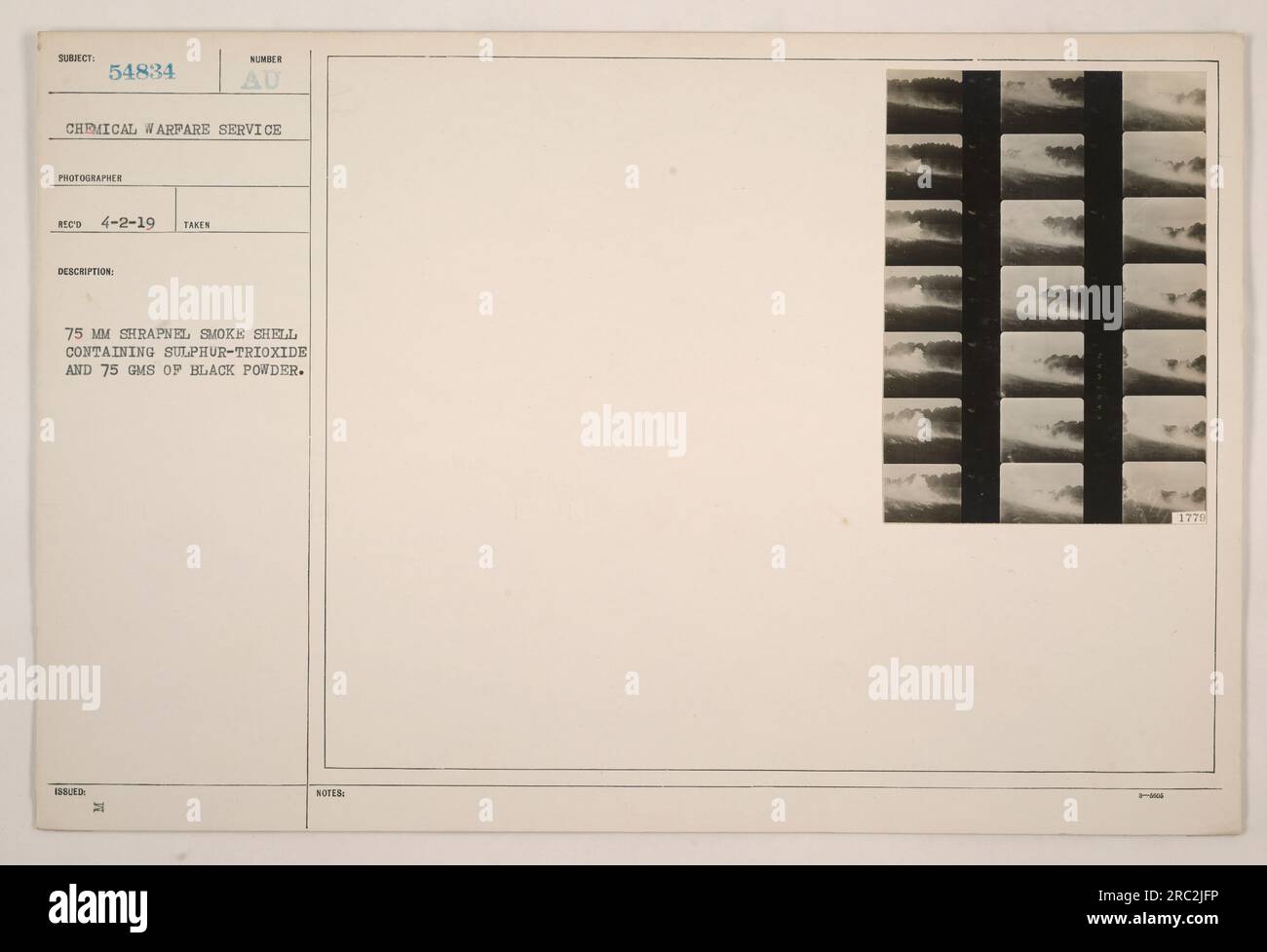 75 mm shrapnel smoke shell hi-res stock photography and images - Alamy