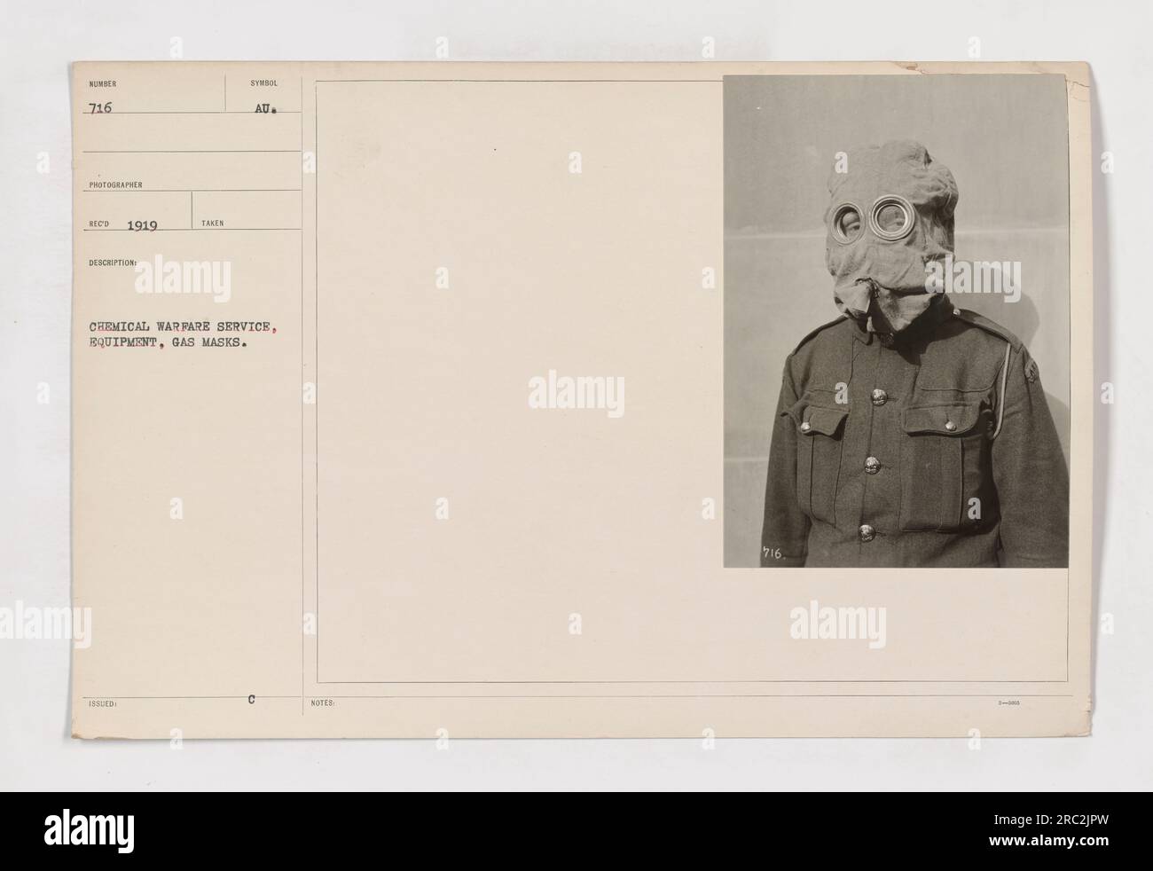 American soldiers wearing gas masks during World War I as part of the ...