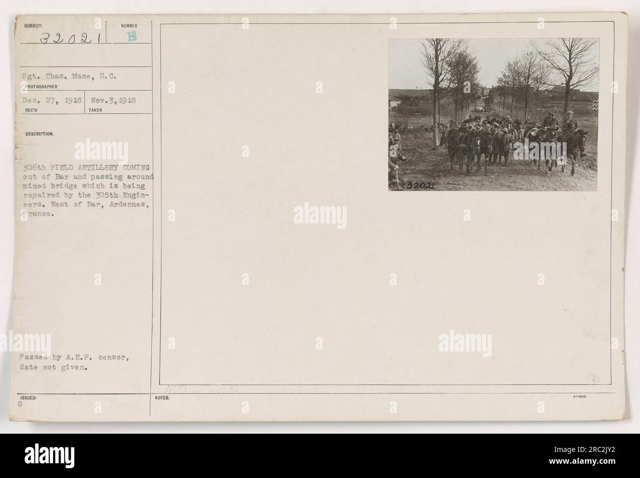 Sergeant Charles Mace of the Signal Corps is seen in this photograph ...