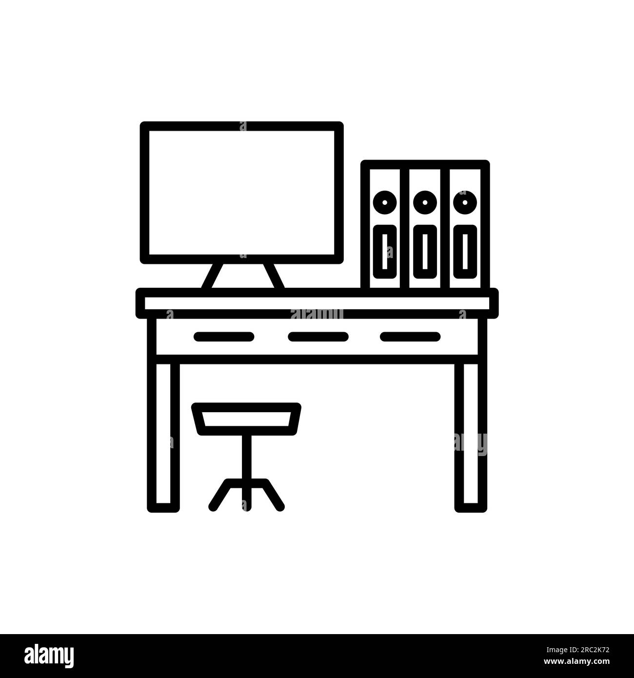 Work desk vector icon, workspace symbol. Modern, simple flat vector ... Work desk vector icon, workspace symbol. Modern, simple flat vector ...