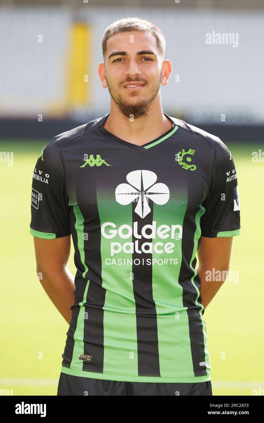Brugge, Belgium. 12th July, 2023. Cercle's Louis Torres poses for the ...