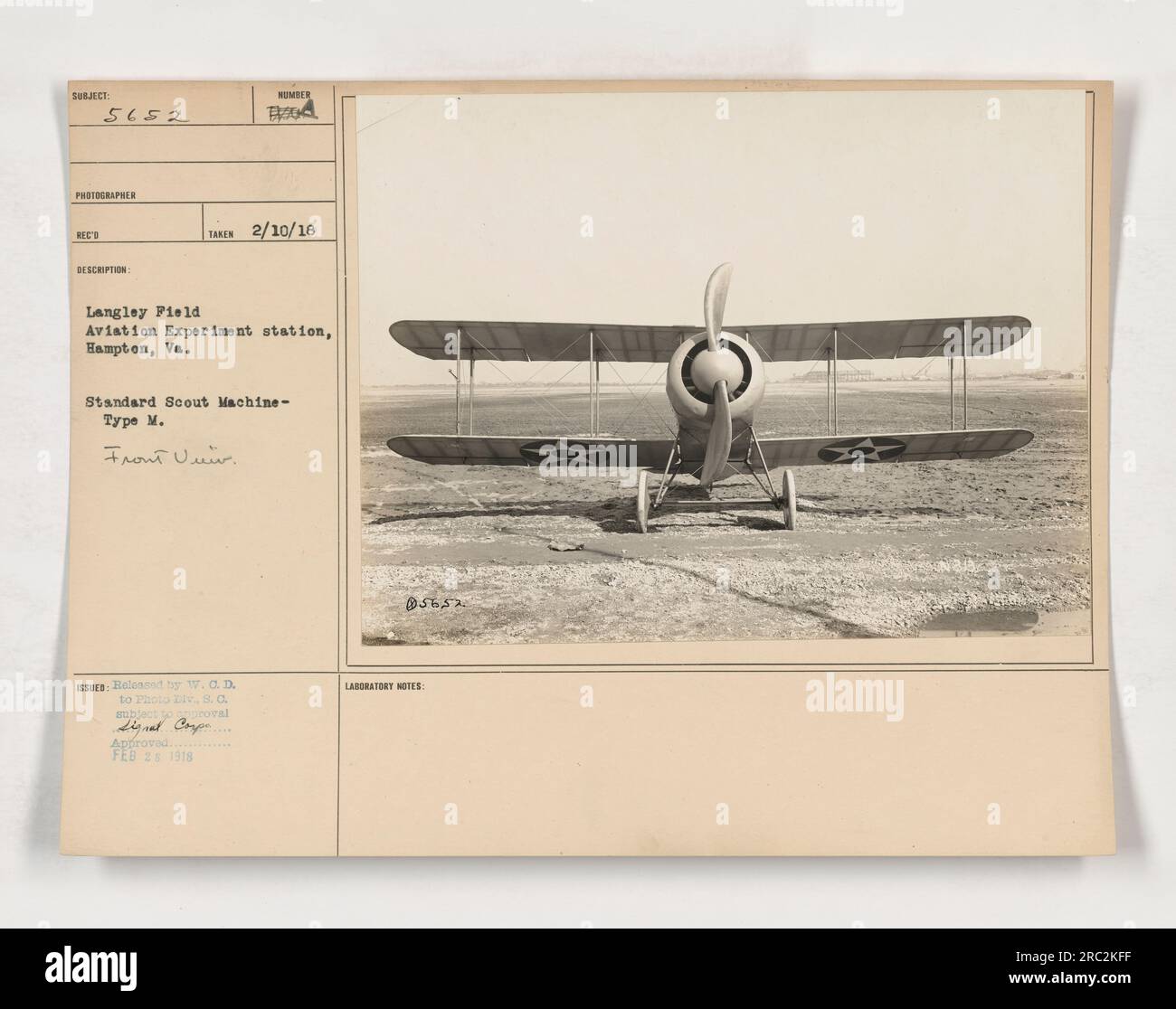 Standard Scout Machine - Type M aircraft at Langley Field Aviation ...