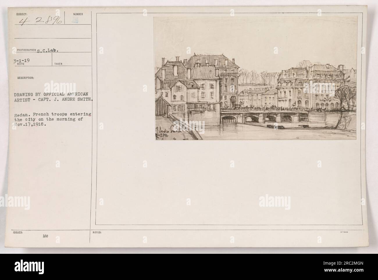 French troops enter the city of Sedan on the morning of November 17 ...