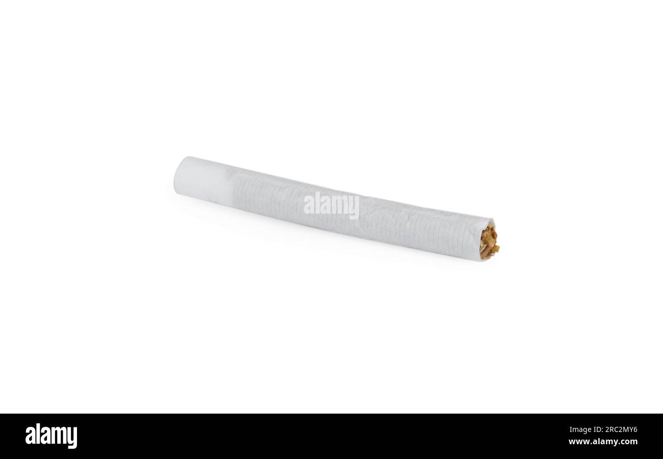 Hand rolled tobacco cigarette isolated on white Stock Photo - Alamy