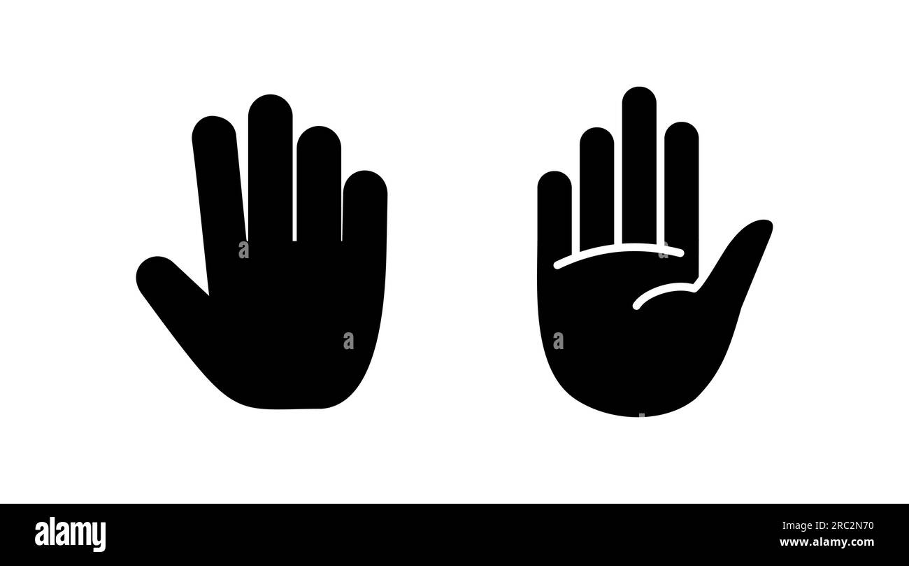 Hand icon vector. hand symbols. palm Stock Vector Image & Art - Alamy