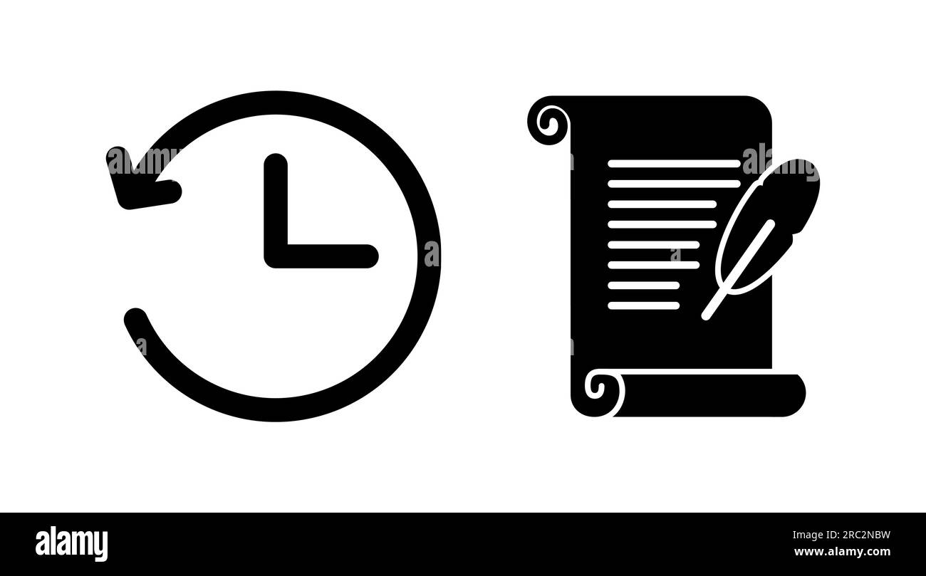 History icon vector. redo history icon Stock Vector Image & Art - Alamy