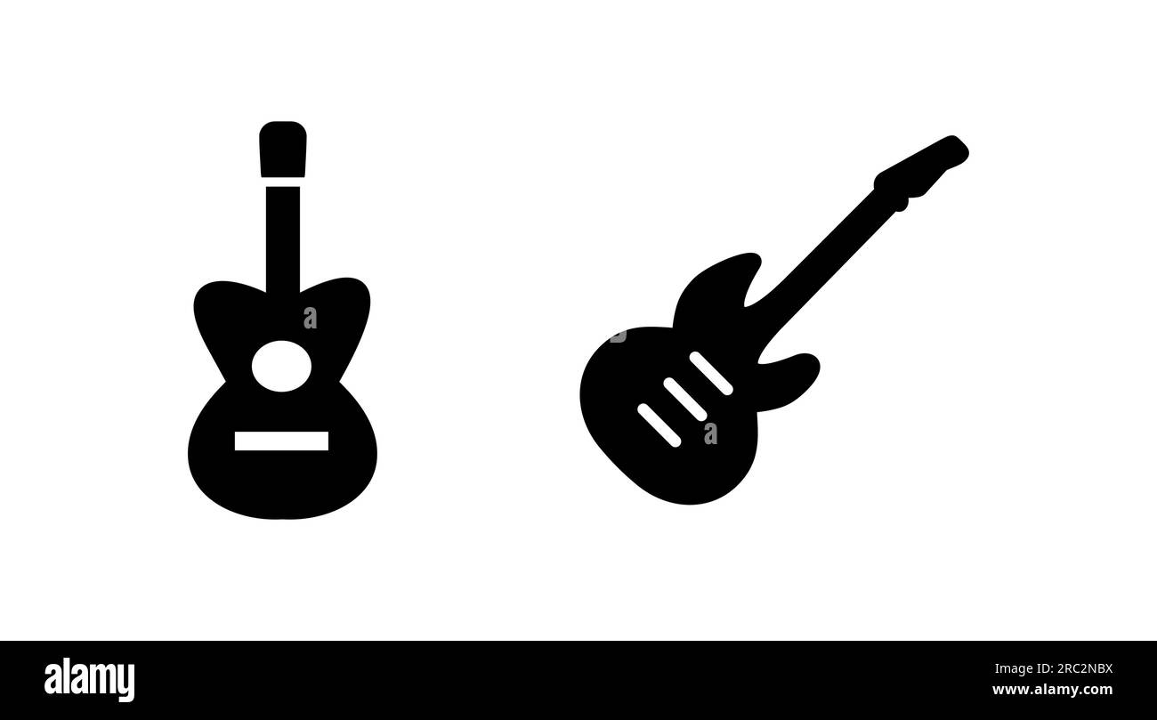 Guitar icon vector. musical instrument sign Stock Vector Image & Art ...