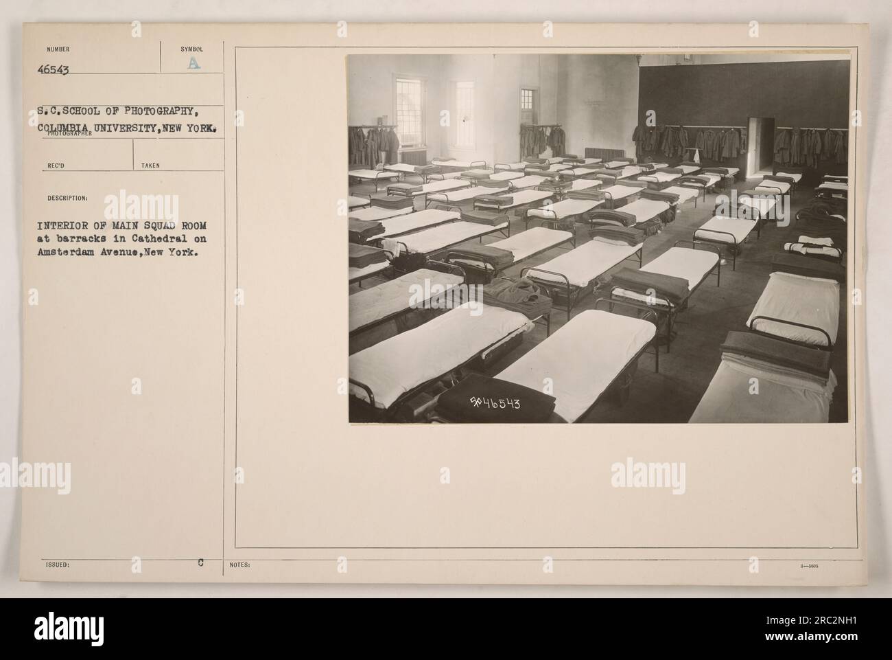 Interior view of the main squad room at the barracks in Cathedral on ...