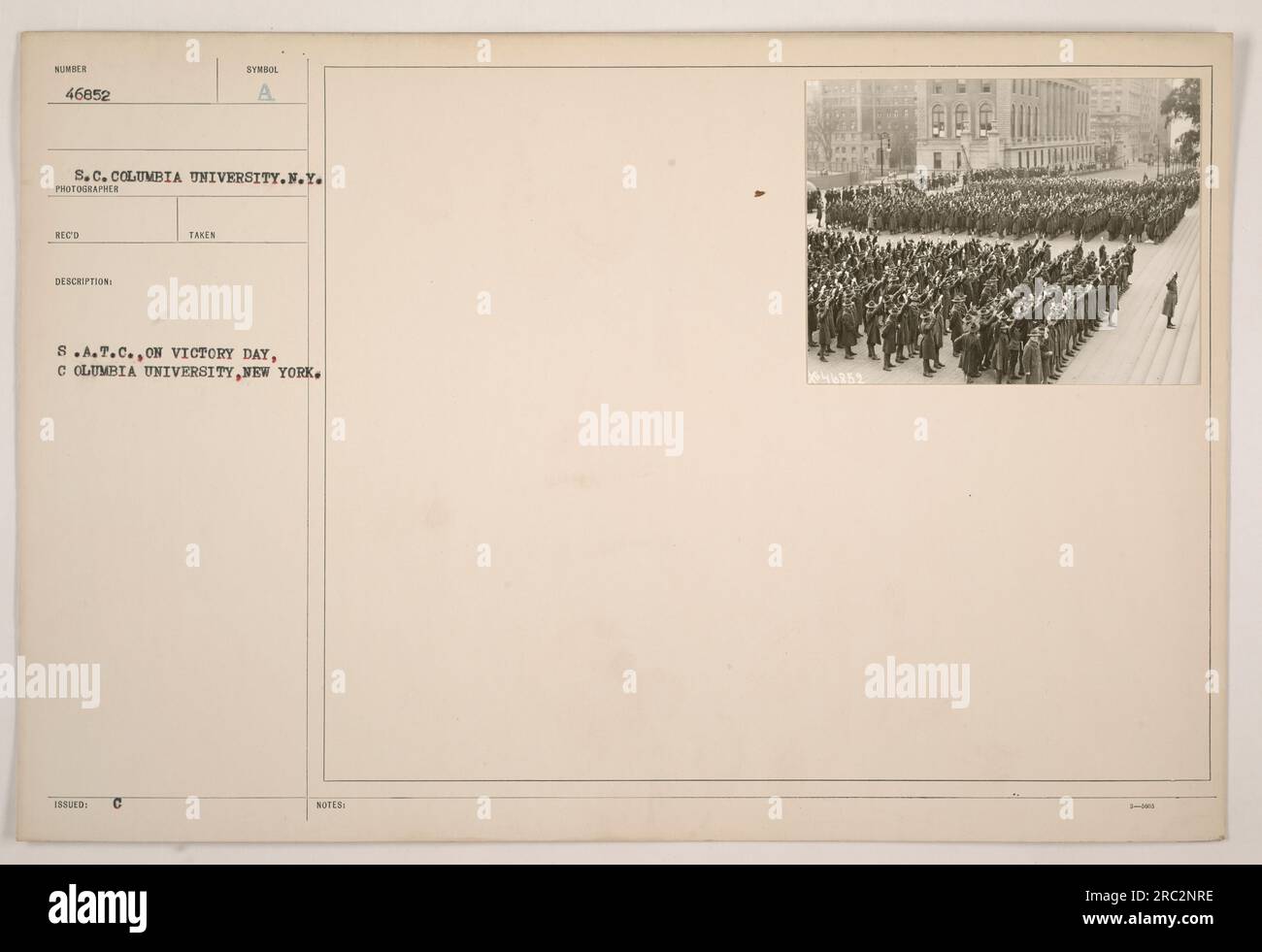 American college student army training corps s a t c hi-res stock ...