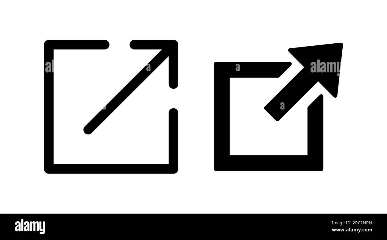 External link icon vector. hyperlink chain symbol. download, share ...