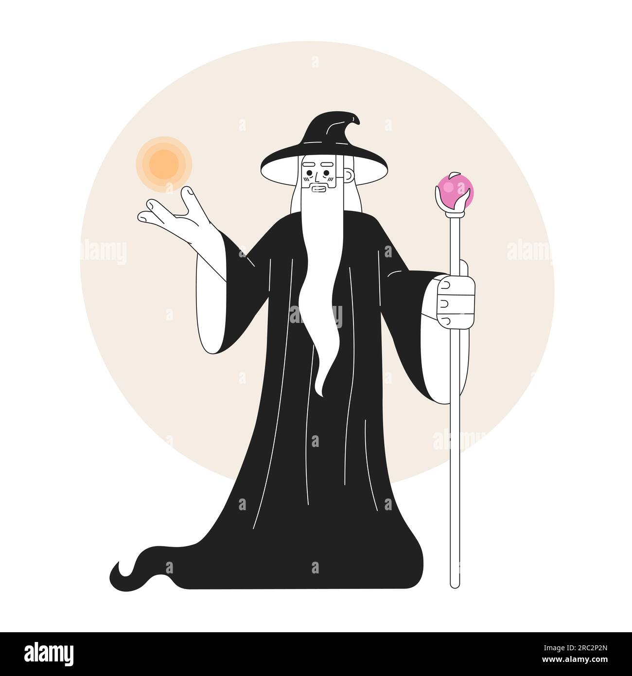 Mysterious old wizard Cut Out Stock Images & Pictures - Alamy