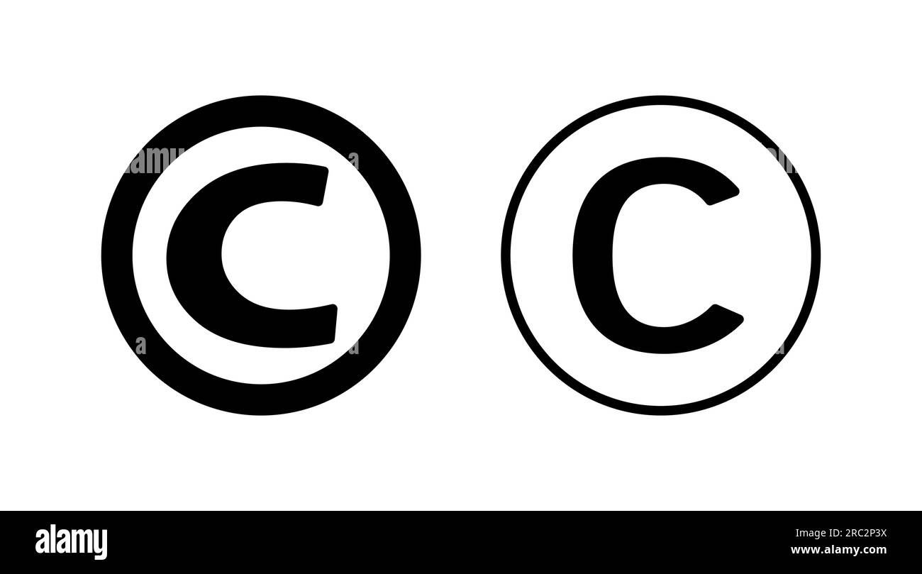 Copyright icon vector. copyright symbol Stock Vector Image & Art - Alamy
