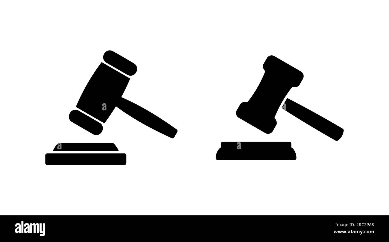 Gavel icon vector. judge gavel icon. auction hammer Stock Vector Image ...